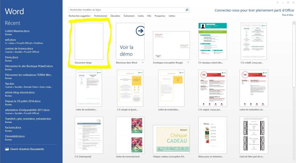 comment faire pour créer un dossier pdf (via word) | Boutique PcLanD