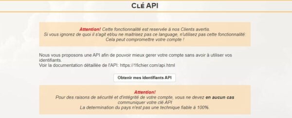 Comment intégration de l'API de 1fichier.com sur JDownloader 2