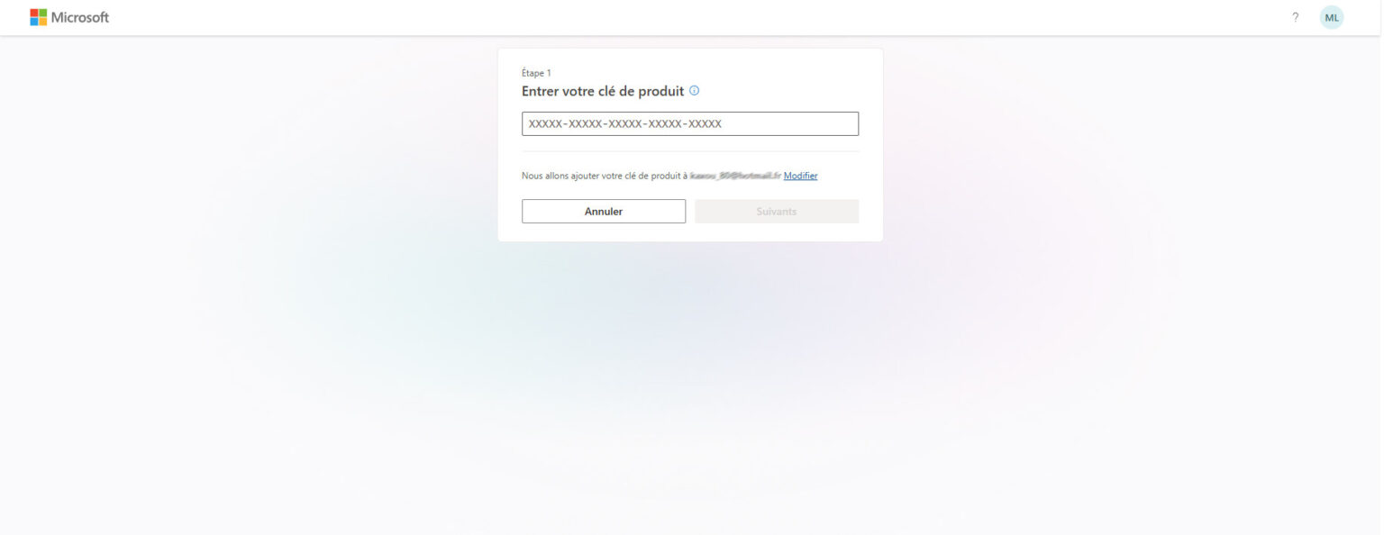 Comment activer sa clé de licence office 2021